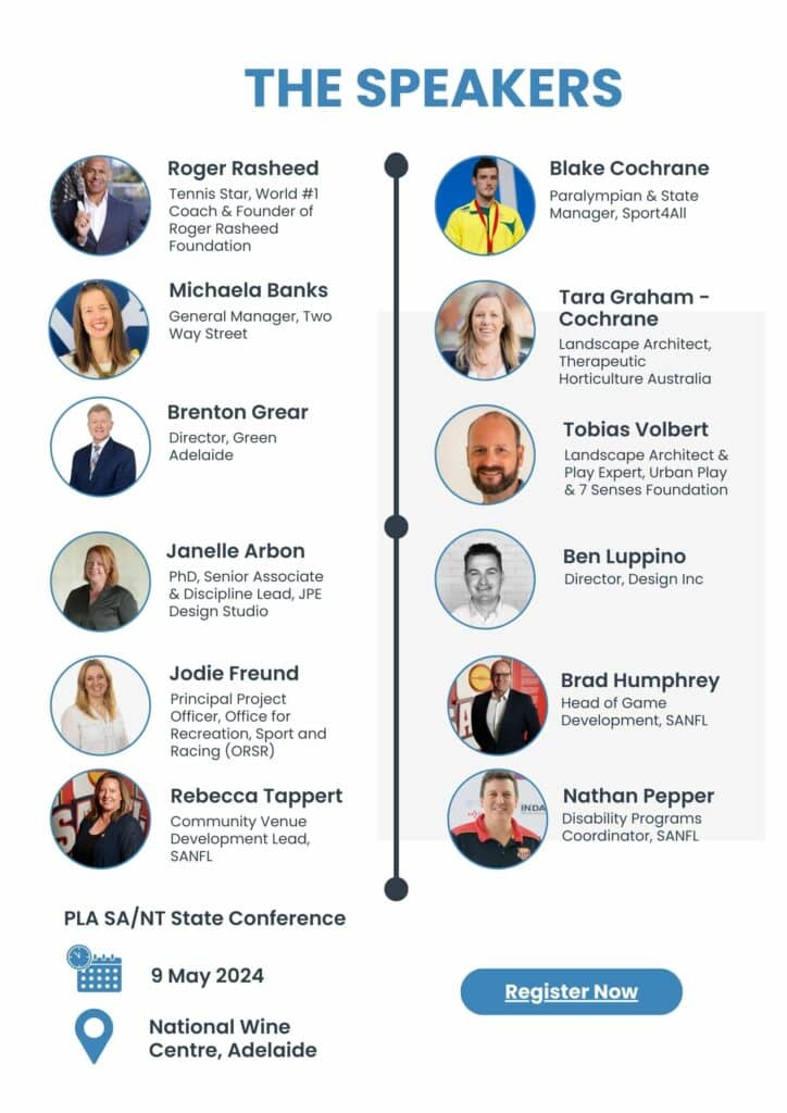 Program & Speakers (SA/NT) - Parks & Leisure Australia