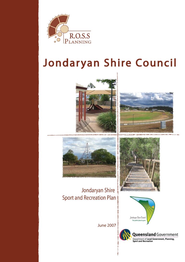 Jondaryan Sport and Recreation Plan - Parks & Leisure Australia